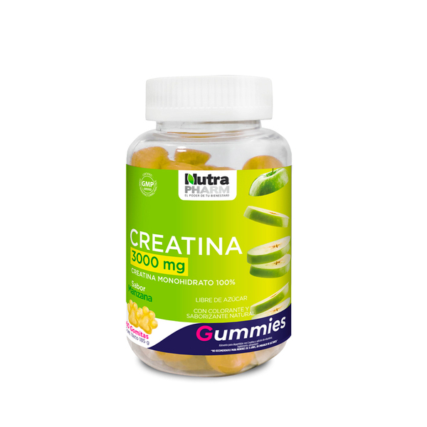Creatina x90 gomitas, Nutrapharm - Farmacias Knop