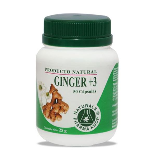 Ginger +3 400 mg x 50 cápsulas- Pharma Knop® - Farmacias Knop