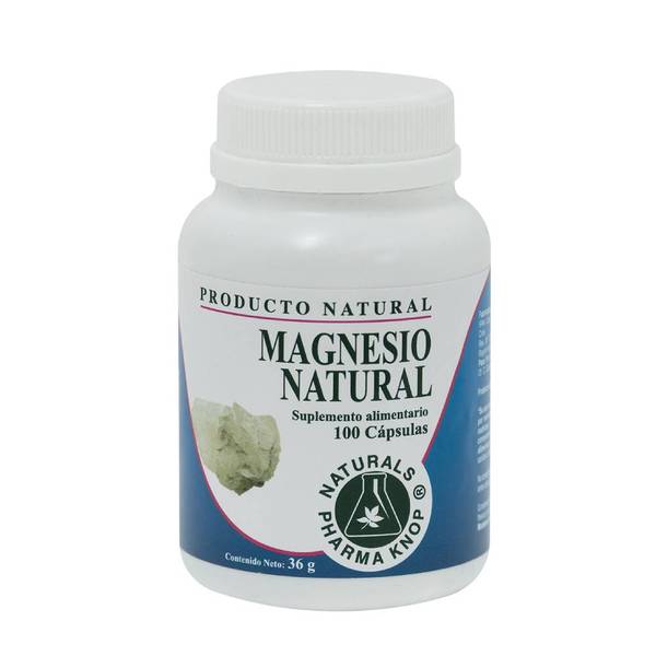 Magnesio Natural 260 mg x 100 Cápsulas - Farmacias Knop