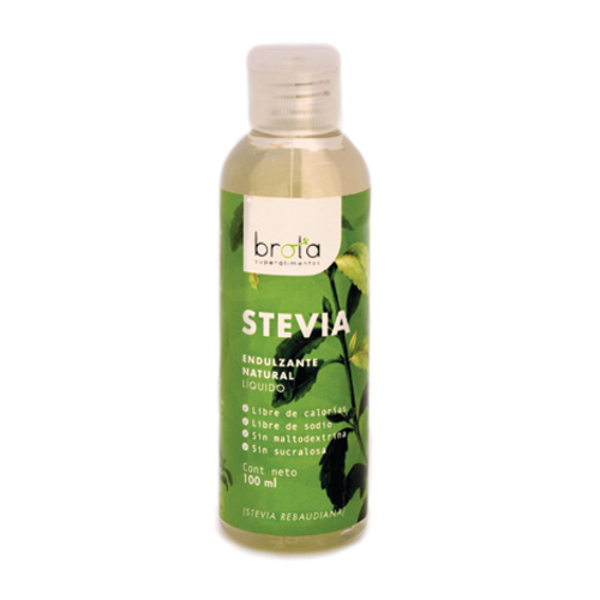 Endulzante Stevia natural liquida 100 ml Brota - Farmacias Knop
