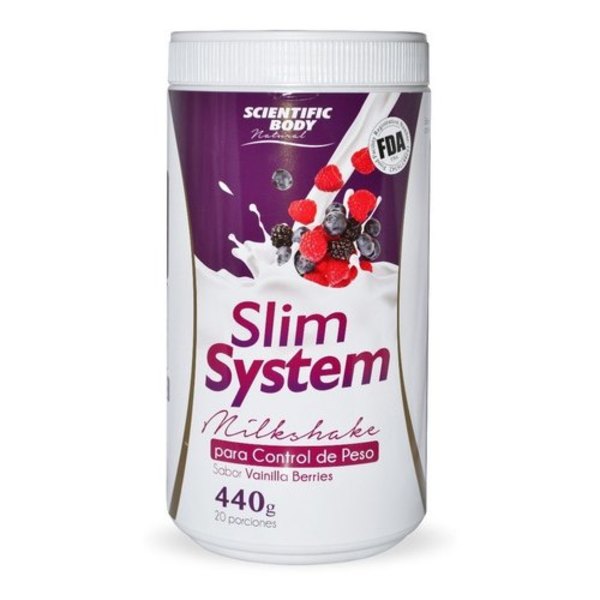 Slim System Vainilla Berries 440 gramos, Scientific Body - Farmacias Knop