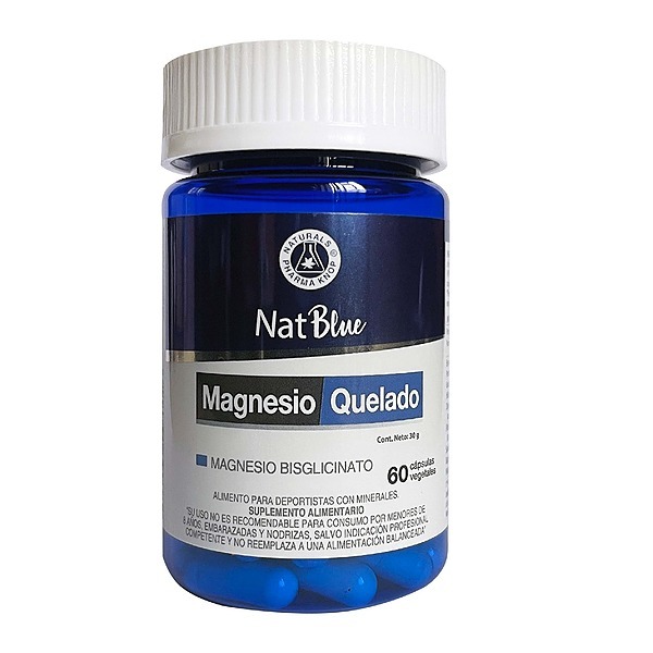 Magnesio Quelado x 60 cápsulas - Natblue® - Farmacias Knop