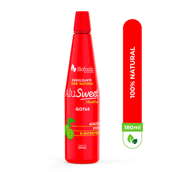 Endulzante Monkfruit gotas 180 ml, BIOFOODS - Farmacias Knop