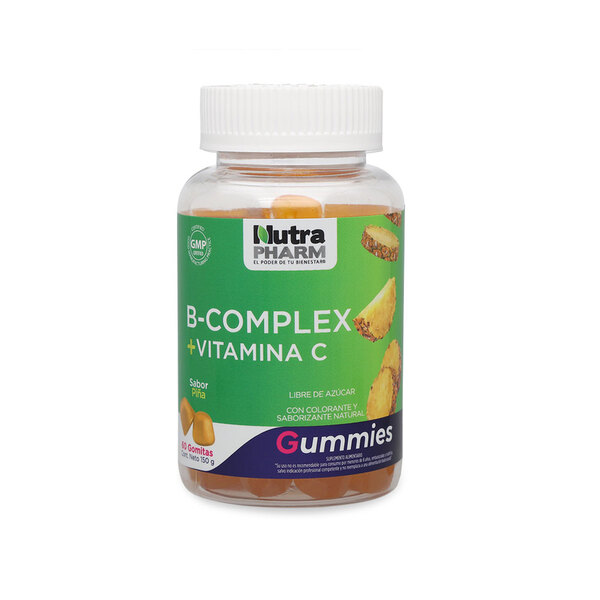 B-Complex + Vitamina C x60 gomitas, Nutrapharm - Farmacias Knop