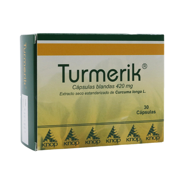Turmerik 420 mg x 30 cápsulas - Farmacias Knop