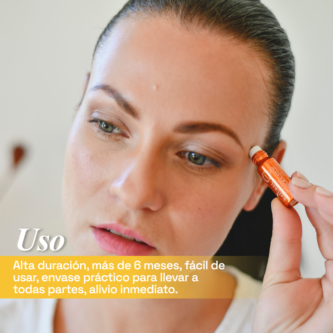 Aromaterapia Roll on Migra - Stop Naturel 4 mL - Farmacias Knop