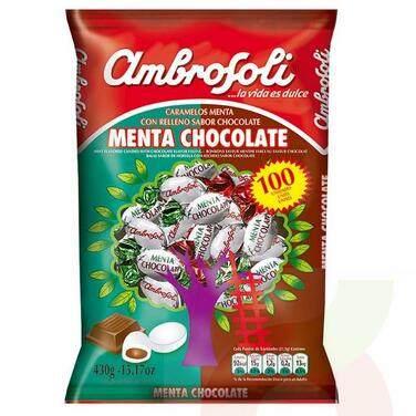 Caramelos Menta Chocolate Ambrosoli 430Gr - Supermercados Eltit