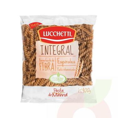 Pasta Espiral Integral Lucchetti 400Gr - Supermercados Eltit
