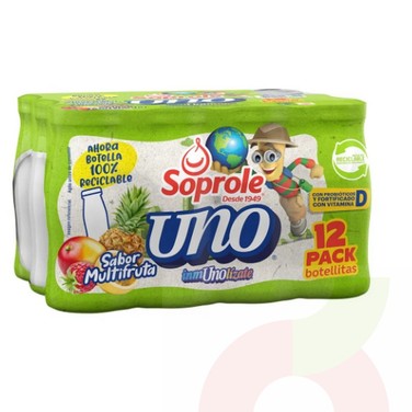 Uno al Día Sabor Multifruta 12 Unidades 80Ml - Supermercados Eltit