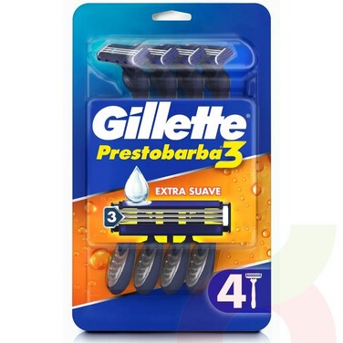 Gillette Prestobarba 4 Unidades - Supermercados Eltit