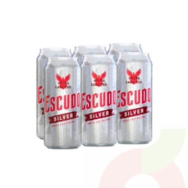 Cerveza Escudo Silver 470cc 6 Unidades - Supermercados Eltit