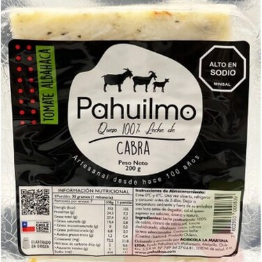 Queso Cabra Pahuilmo 200Gr - Supermercados Eltit