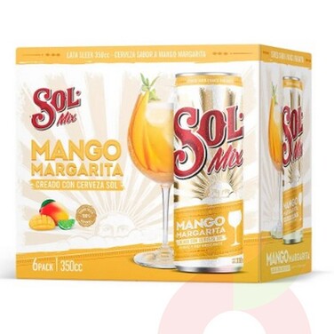 Cerveza Sol Mix Mango 355Cc 6Unid - Supermercados Eltit