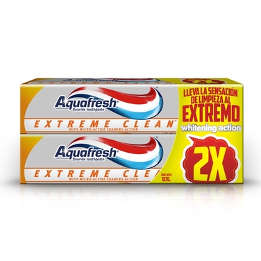 Aquafresh Pasta Dental Extreme Clean Whitening Pack 2 x 158 g - Liquimax