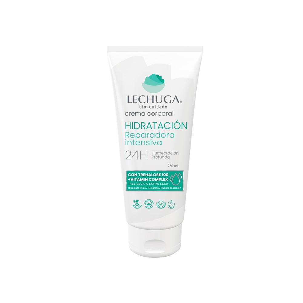 Lechuga Crema Corporal Hidratante Reparación 250 ml - Liqui