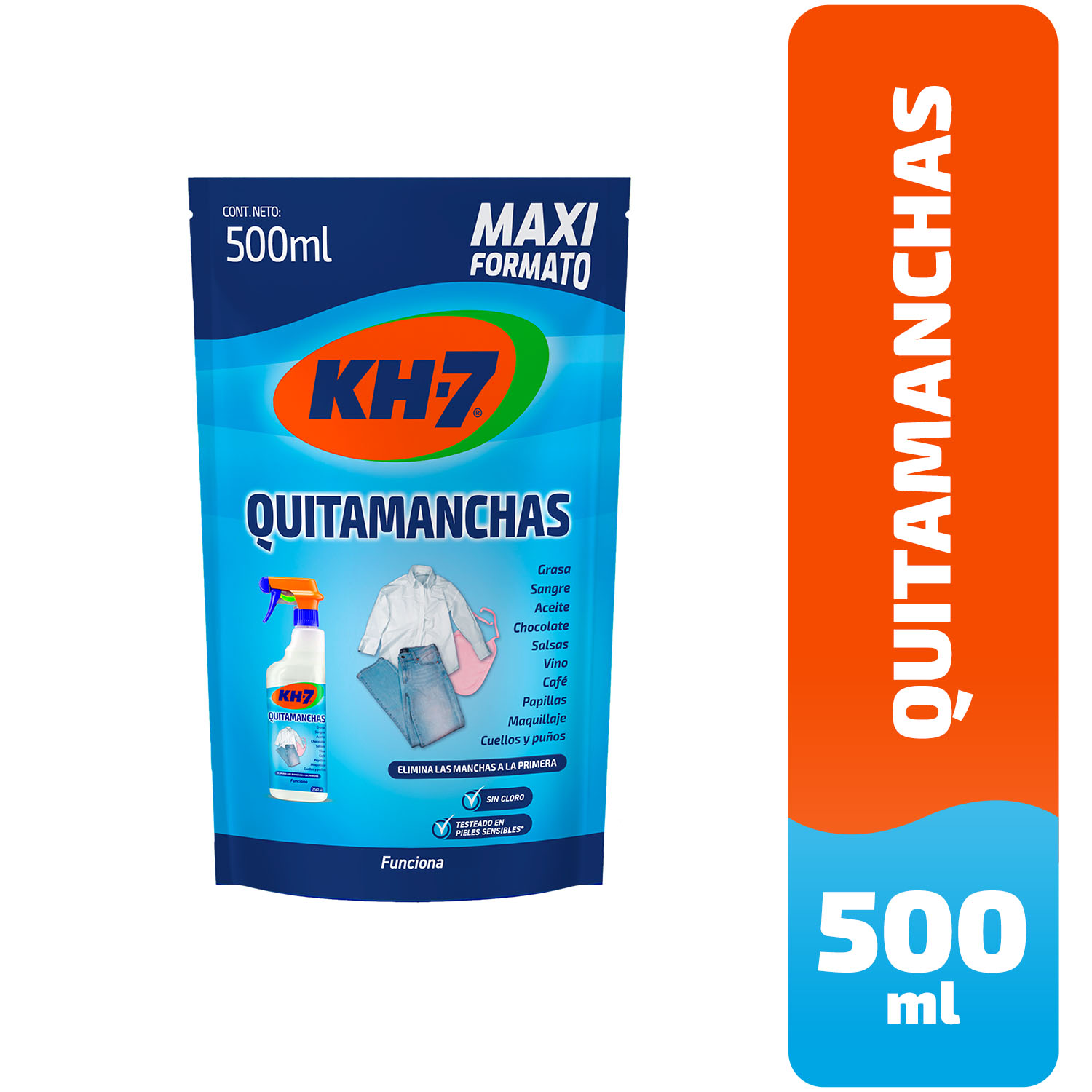 KH7 Limpiador Quitamanchas Doypack 500 ml - Liquimax