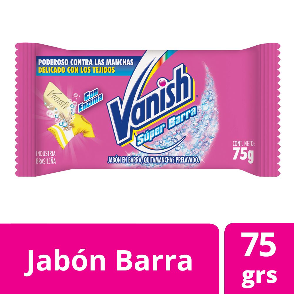 Vanish Quitamanchas Jabón Super Barra 75g - Liqui