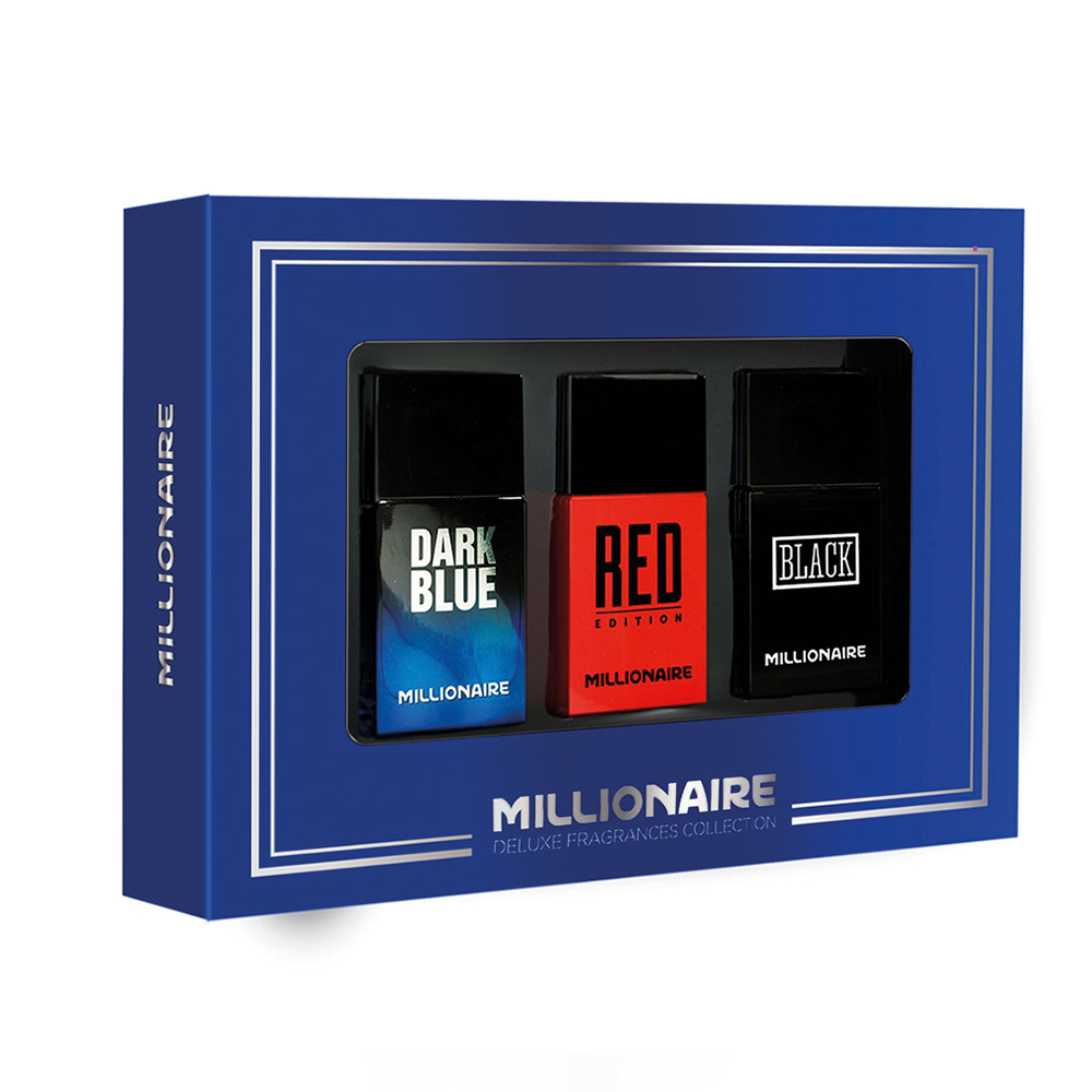 Millionaire Set Travel Edt 30 ml x3 Blue Red Black - Liqui