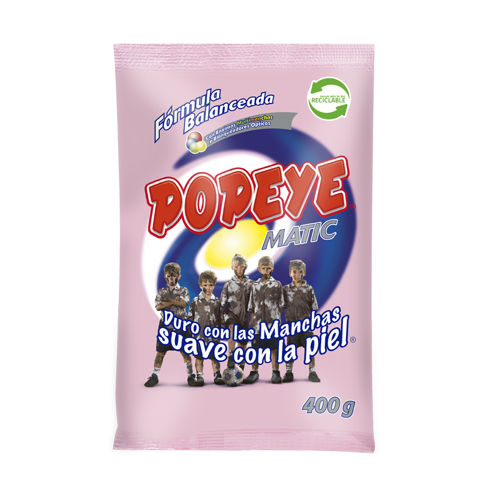 Popeye Detergente en Polvo 400 Gramos - Liquimax