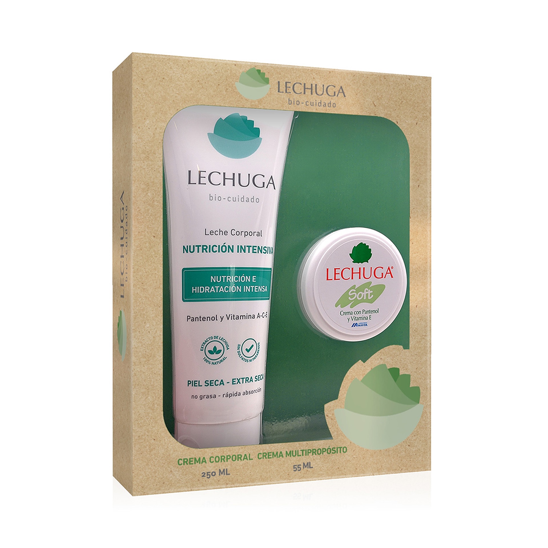 Lechuga Estuche Crema Corporal 250g + Soft 55g - Liqui