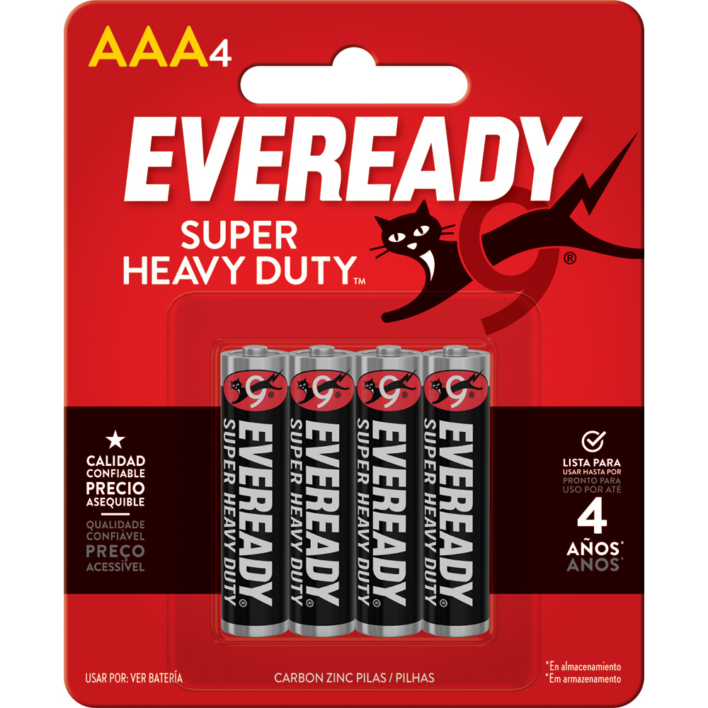 Eveready Pila Carbón AAA Pack 4 Unidades - Liqui