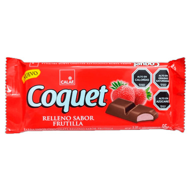 Super El Trebol - Chocolate Coquet Frutilla 95 Gr