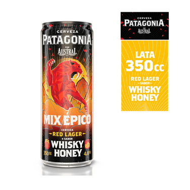Super El Trebol - Cerveza Austral Red Lager Whisky Honey Lata X 350 cc