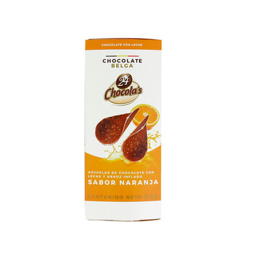 Super El Trebol - Chocolate Chocolas 24 Orange 80 Grs