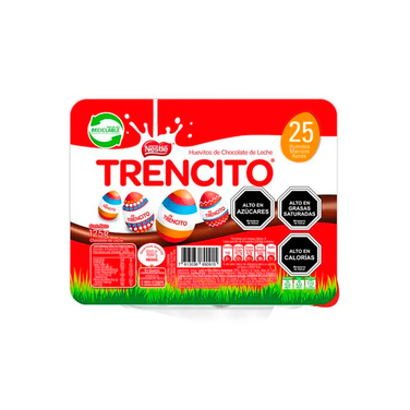 Super El Trebol - Huevitos de Chocolate Trencito Bandeja 125 grs