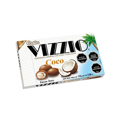 Super El Trebol - Chocolate Vizzio Estuche Coco 110 Grs