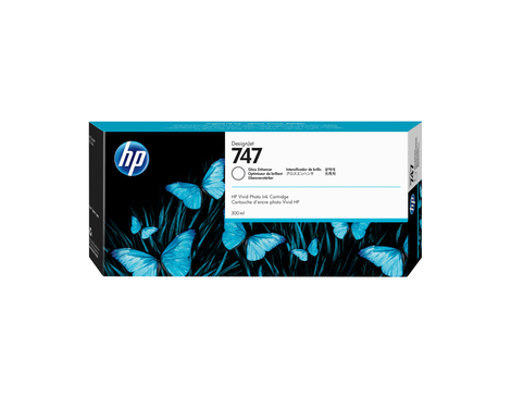 Cartucho de tinta HP 747, optimizador de brillo, 300 ml, para DesignJet ...