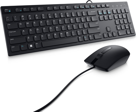Kit teclado y mouse DELL KM300C, alámbrico, USB, Español - CTMAN